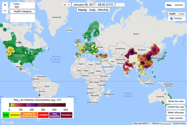 Local Air Quality Levels | Respro® Bulletin Board