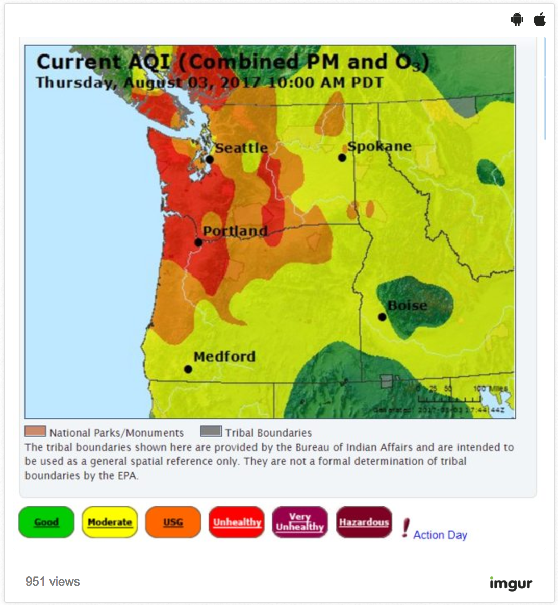 Portland air quality remains unhealthy, but some relief may come Friday ...