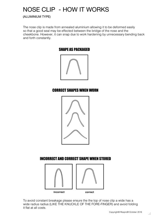 THE NOSE CLIP – HOW IT WORKS | Respro® Bulletin Board